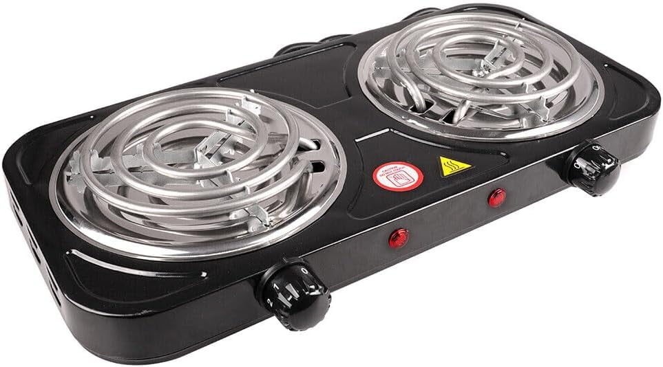 Hot Plates for Cooking,Two Burner Electric Cooktop,2000W Induction ...