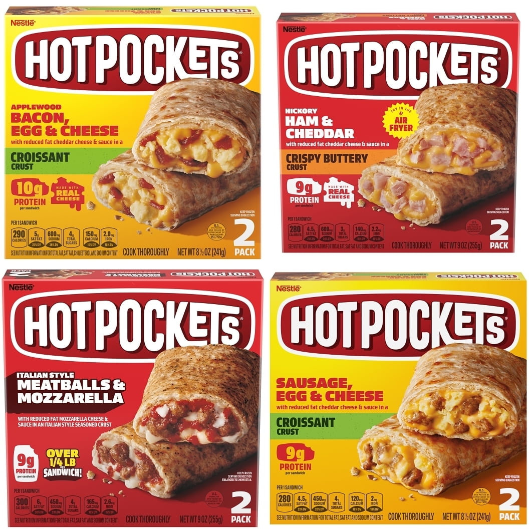 Hot Pocket Breakfast & Lunch Bundle (4 Boxes) - Walmart.com