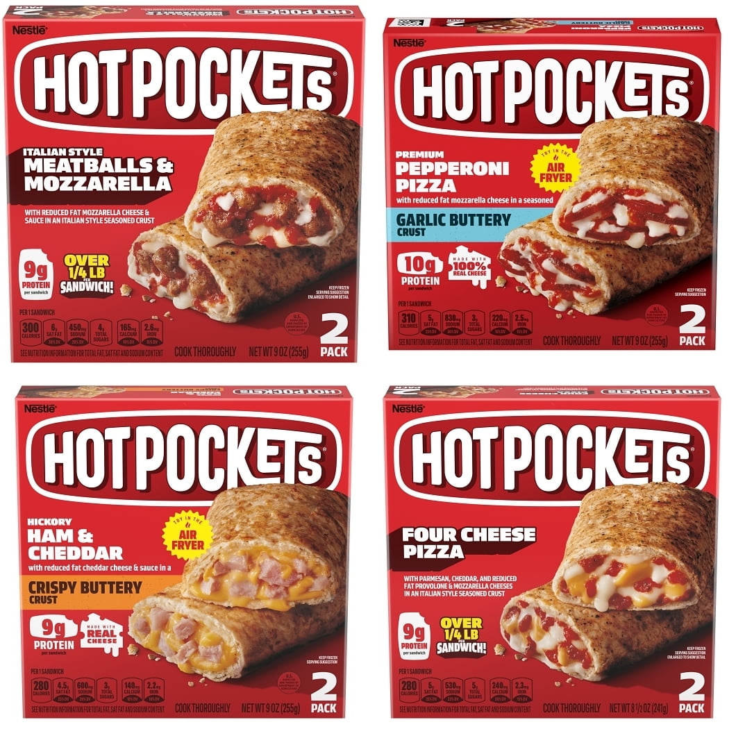 Hot Pocket Lunch & Dinner Bundle (4 Boxes) - Walmart.com
