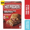 Hot Pockets Four Meat, Four Cheese Pizza Sandwich Snacks, 34 oz, 8 Pack ...
