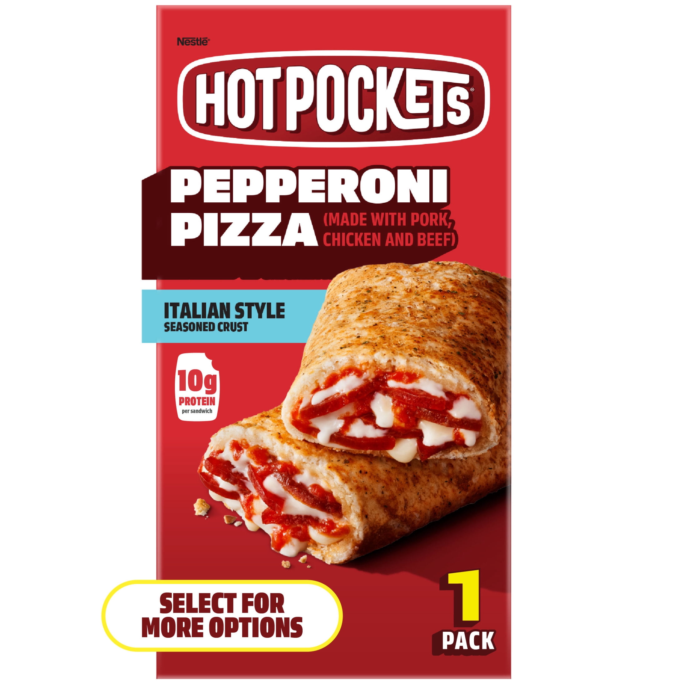 Hot Pockets Pepperoni Pizza Air Fryer Sandwich Snacks, 4.5 oz (Frozen ...