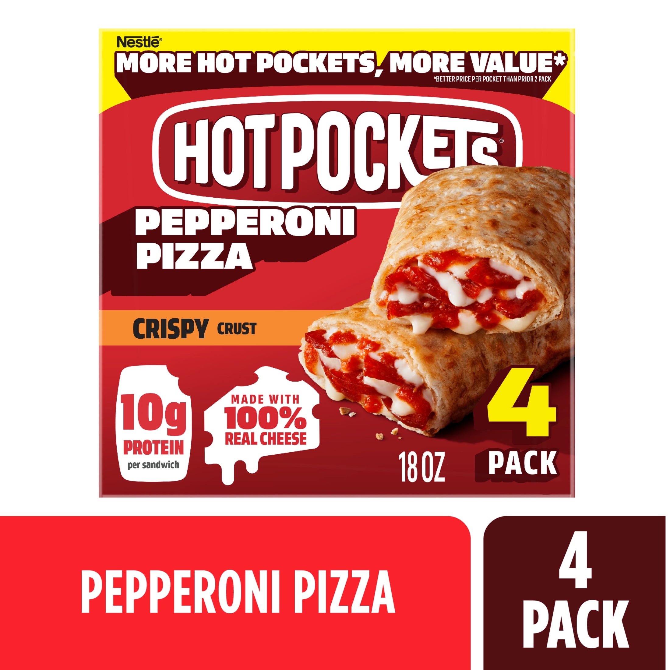 Hot Pockets Pepperoni Pizza, Pizza Pocket, Pizza Snack, Air Fryer ...