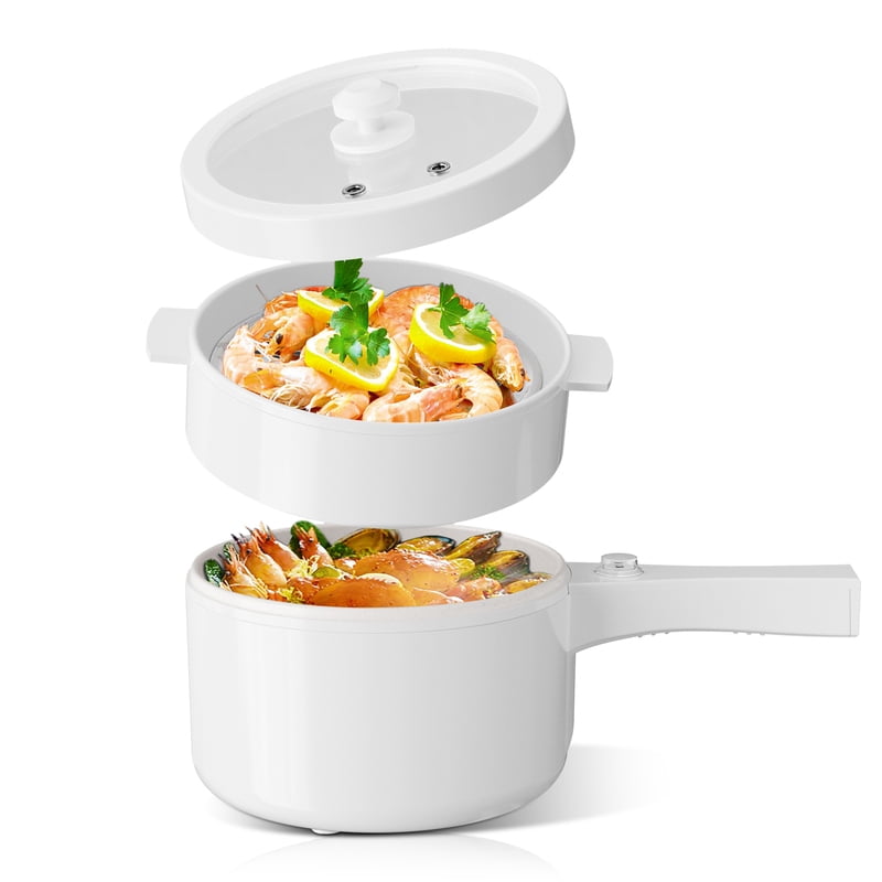 Hot Pot Electric, 1.5L Rapid Cooker for Dorm, Electric Pot for Cooking ...
