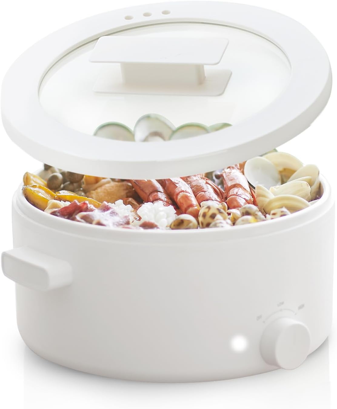 Hot Pot Electric, 3L Portable Electric Pot with Ceramic Non-stick ...