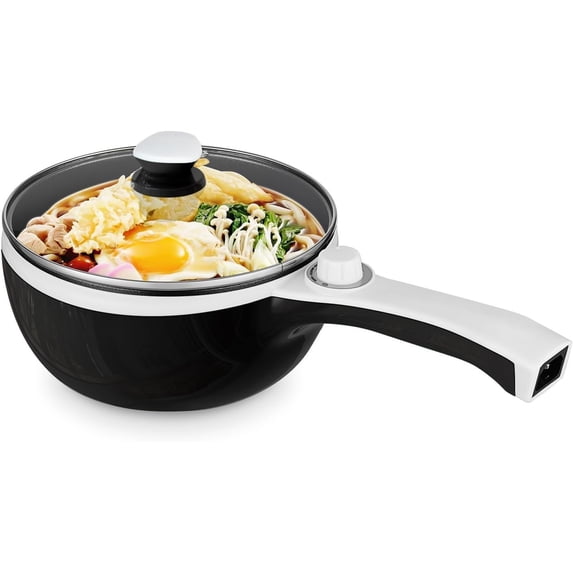 Hot Pot Electric Upgraded, Non-Stick Saute Pan, Rapid Noodles Electric ...