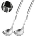 Hot Pot Slotted Ladle Set Stainless Steel Soup Ladle Strainer Scoops ...