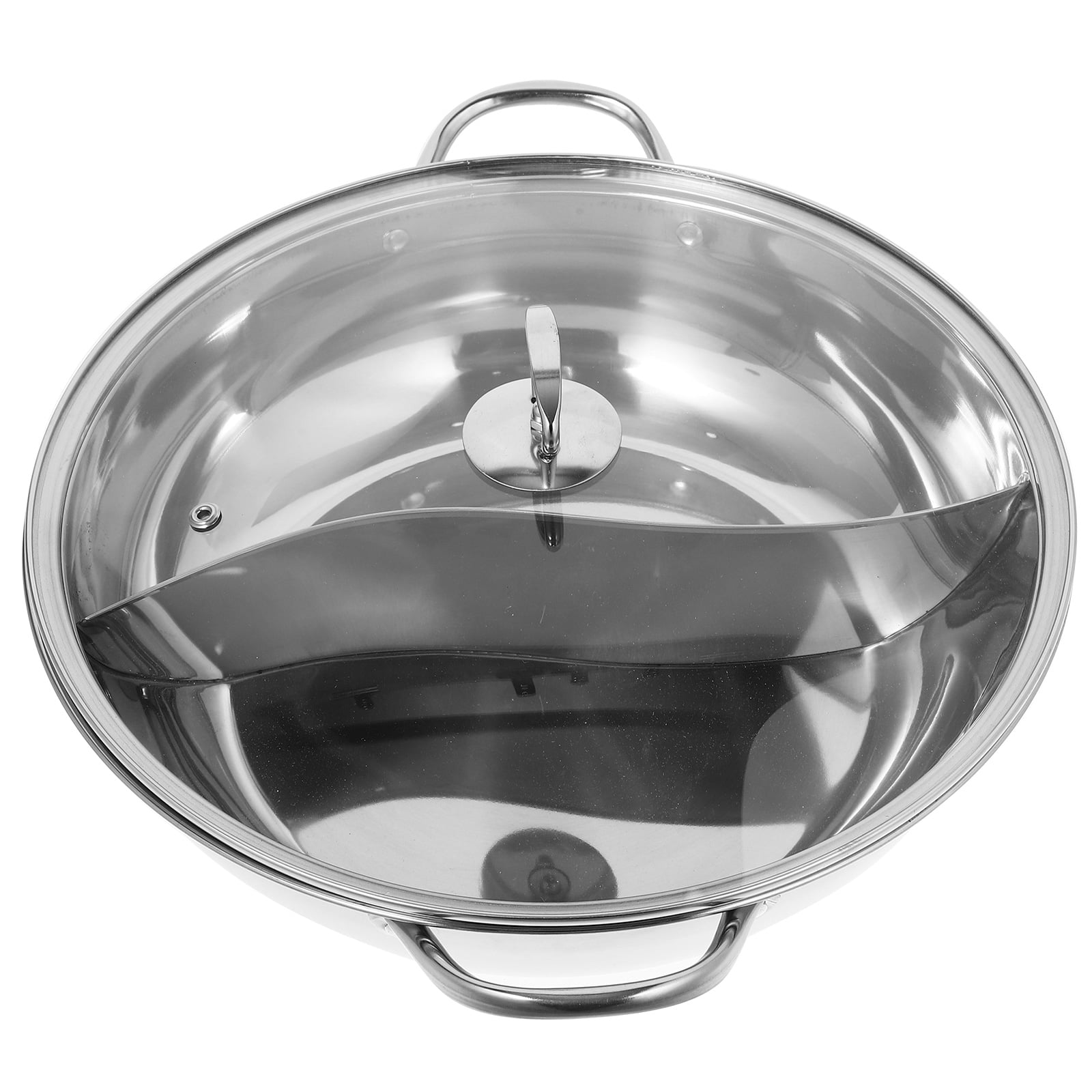 Raindrops Kitchen Cooking Pot Hot Pot Pan Silver 1 Set 13.4X13.4X3.3in ...