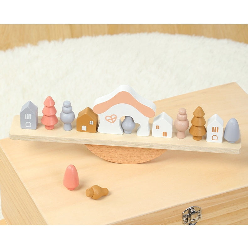 Hot Prices, Wooden Seesaw, Balancing Toy, Safe Natural Wood ...