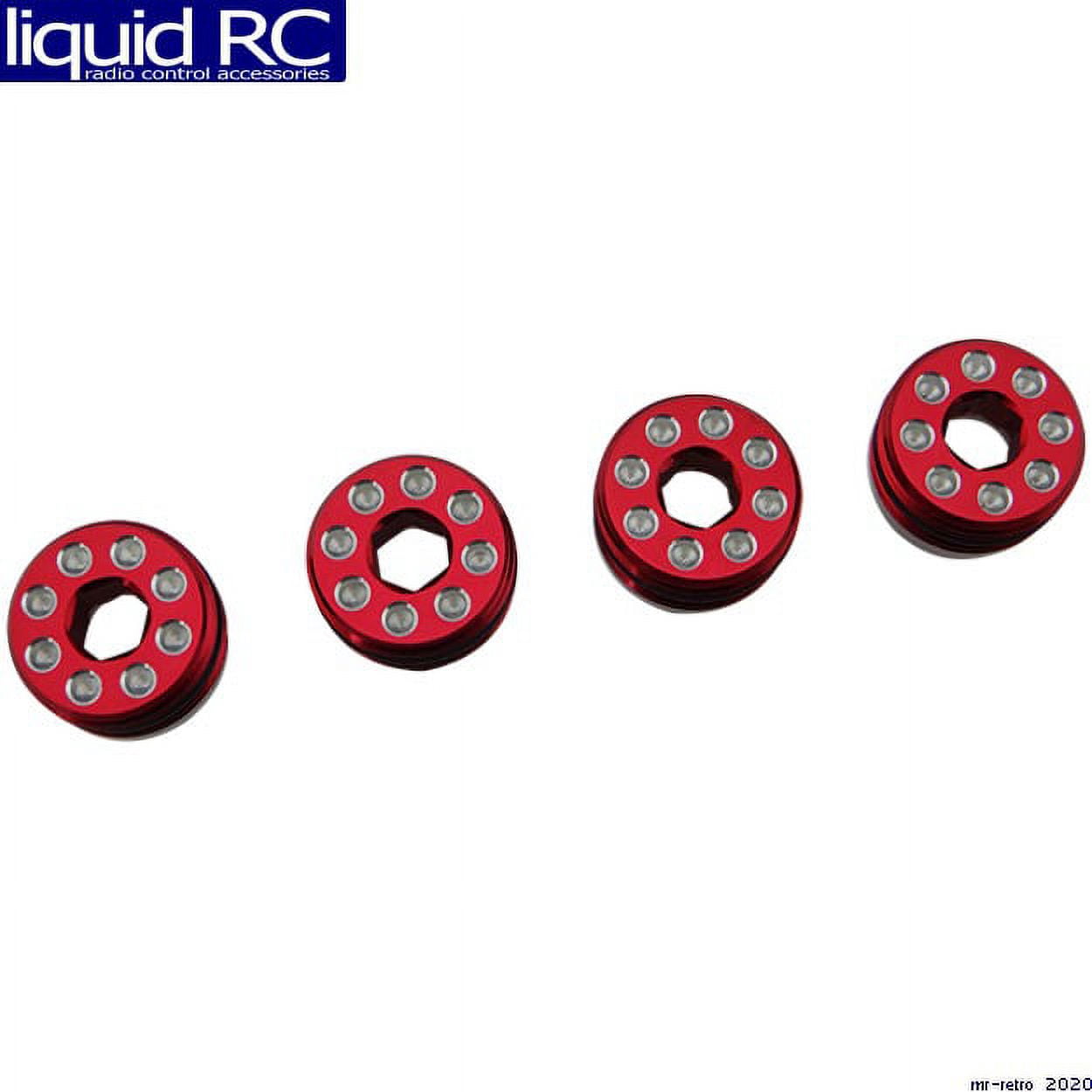Hot Racing Aluminum Delrin Cap Hub Nut Red Arrma 1/8 HRAAON21N02 ...