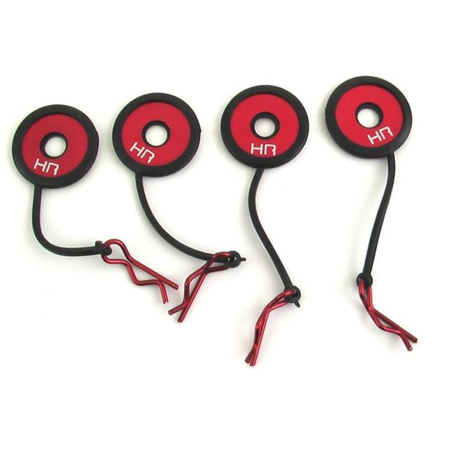 Hot Racing Body Clips with Rubber Leash and Body Washer Red ...