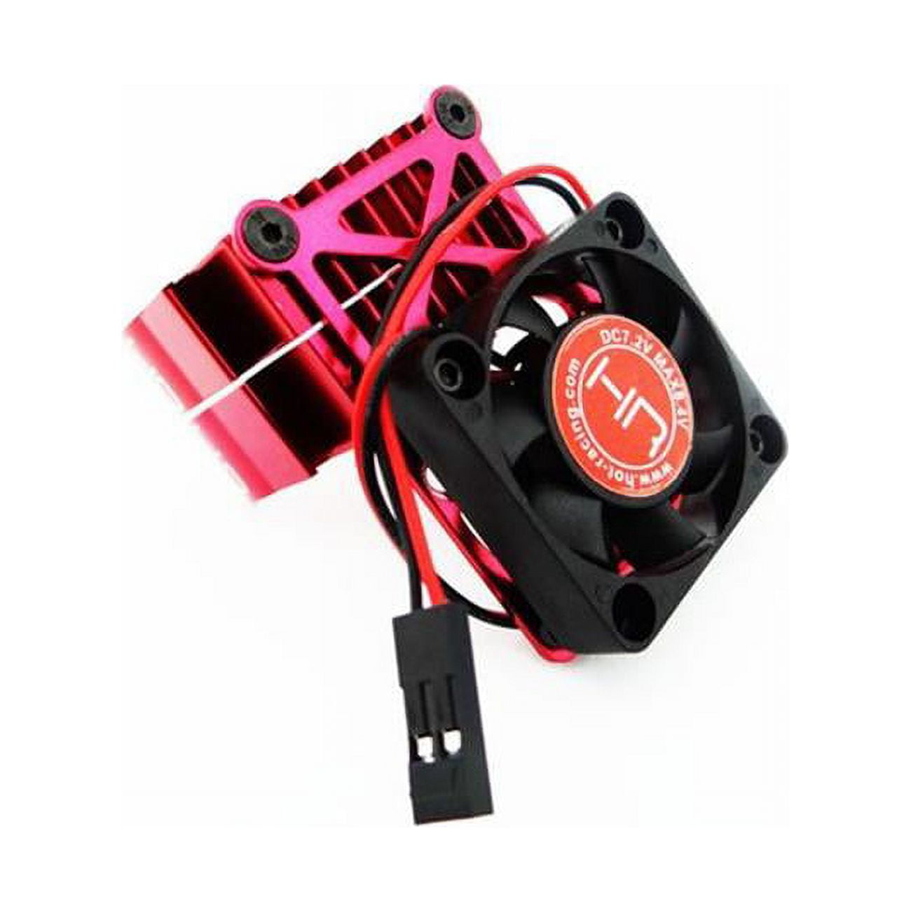 Hot Racing Clip-On Two-Piece Motor Heat Sink W/ Fan Red HRAMH550TE02 ...