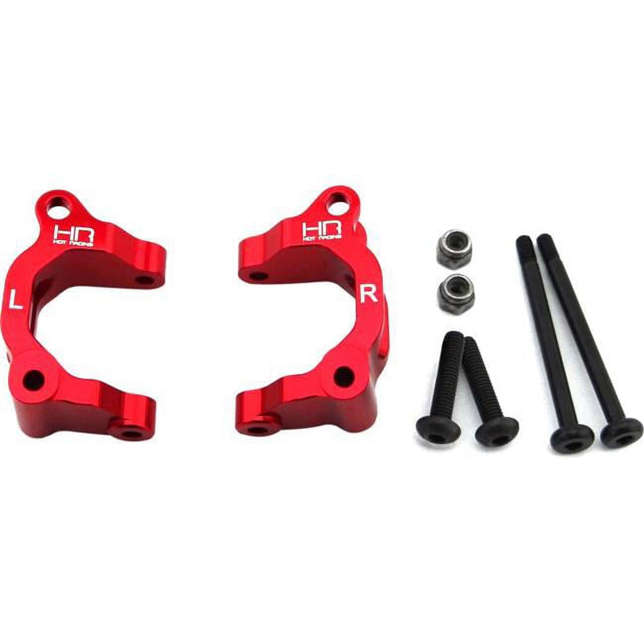 Hot Racing HRAARM1902 Aluminum Caster with King Pins for Arrma 2WD, Red ...