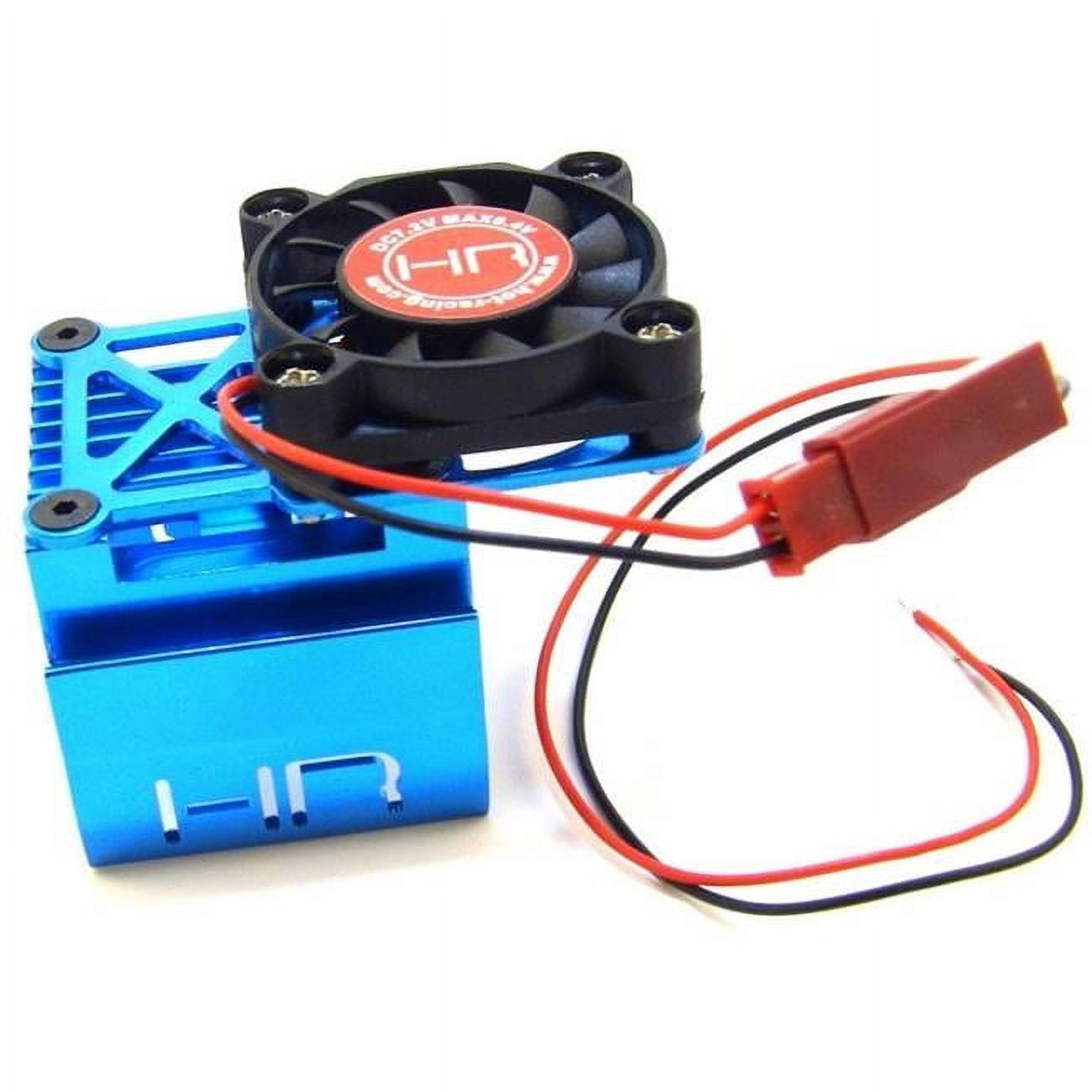 Hot Racing HRAMH550T16 Universal Motor Clip-On Heat Sink & Fan, Blue ...