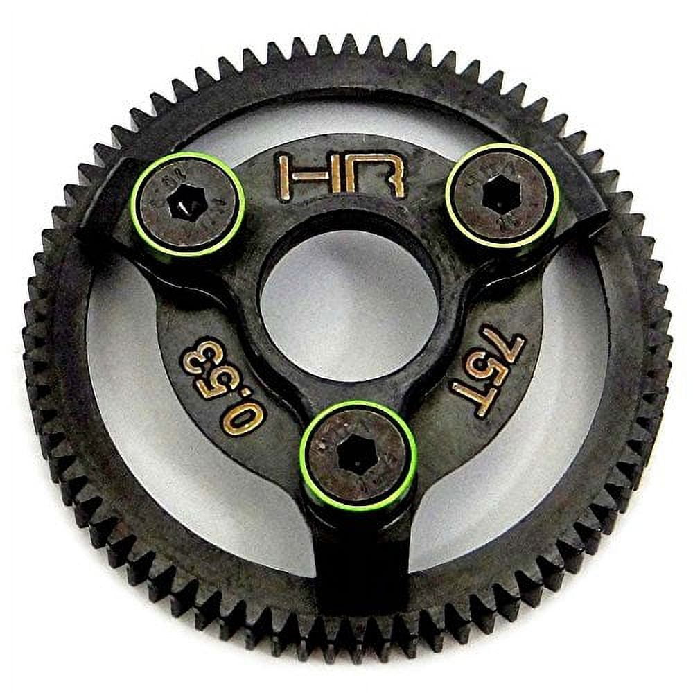Hot Racing Hardened Steel Spur Gear 75t 48pGreenTraxxas HRASTE875 Gears ...