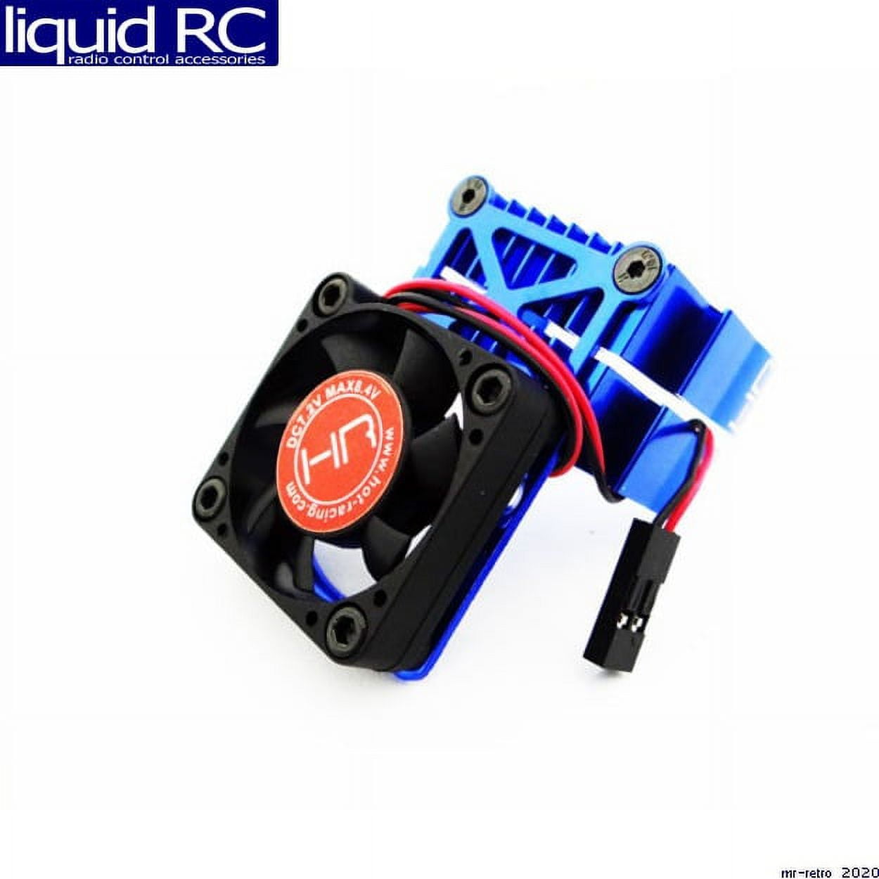 Hot Racing MH550TE06 Clip-On Two-Piece Motor Heat Sink W/ Fan (Blue ...
