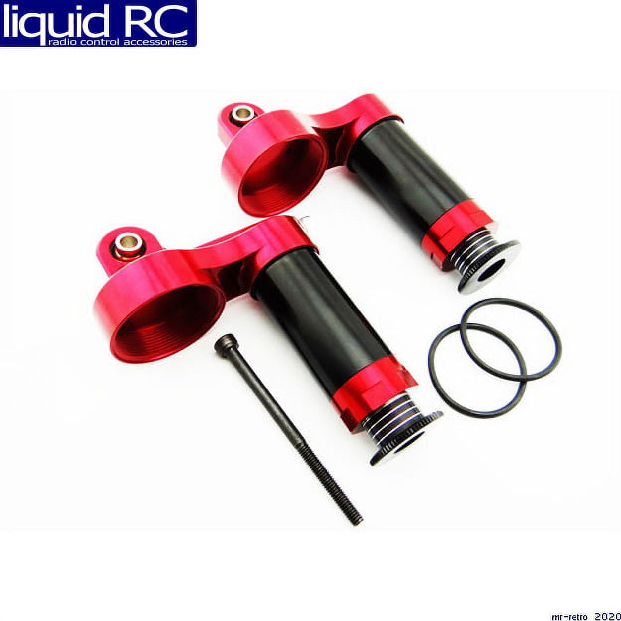 Hot Racing Red Aluminum Reservoir Shock Upgrade Kit 2 Dbxl HRADBL156R02 ...
