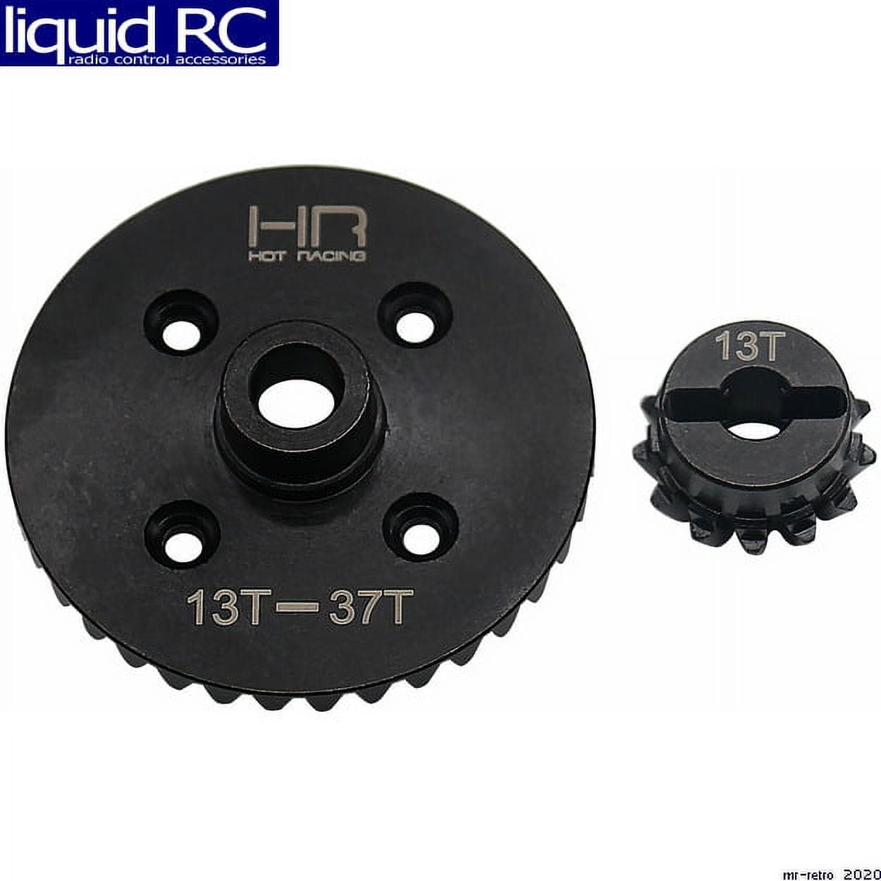 Hot Racing SMXX3713R 37t/13t Steel Helical Diff Ring/Pinion Rear Gear ...