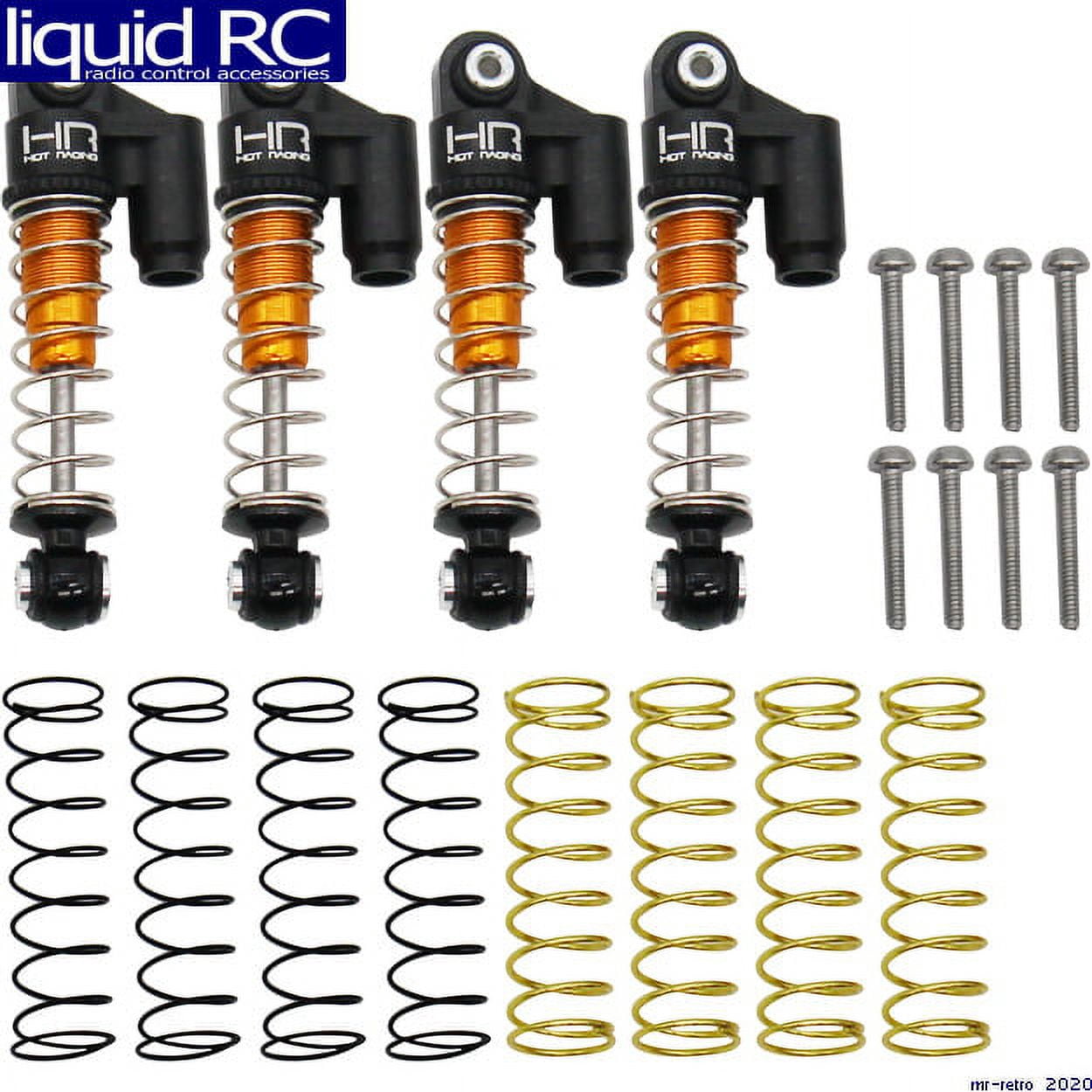 Hot Racing SXTF326RX04 Aluminum Threaded Oil Emulsion Shocks - Axial ...