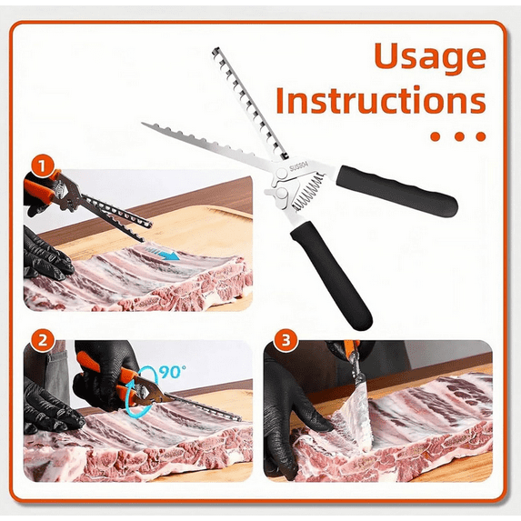 Hot!Rib Membrane Removal Tool, Stainless Steel Rib Prep Tool Membrane ...