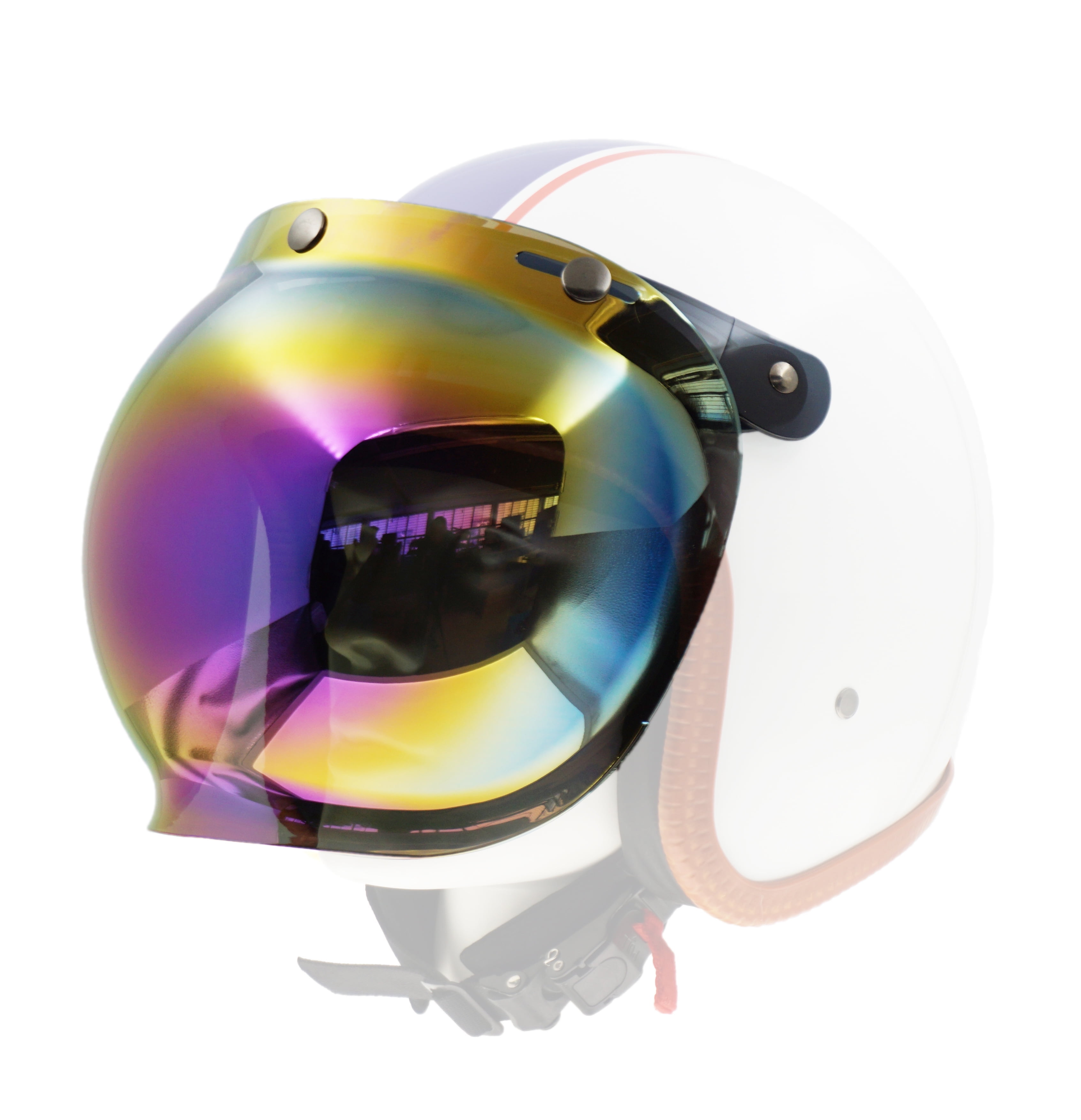 Hot Rides Retro Universal Motorcycle Helmet Visor Lens Wind Shield 3 ...