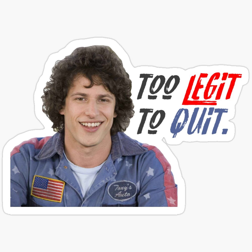 Hot Rod 2 Legit 2 Quit Sticker Phone Decal Water Bottle Stickers Car ...