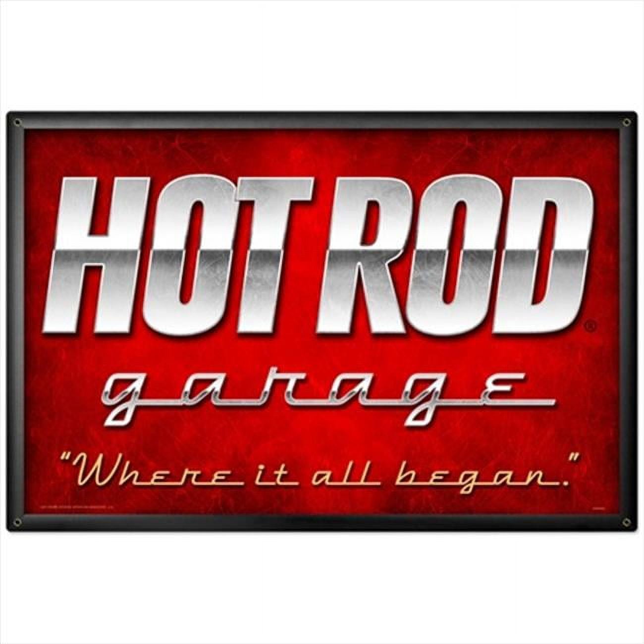 Hot Rod Garage Automotive Metal Sign - Walmart.com