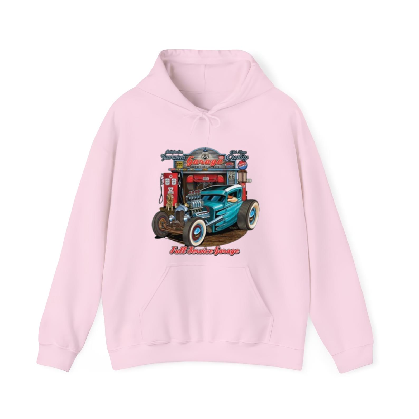 Hot Rod Garage Long Sleeve Sweatshirt Historic Route 66 Old School Drag ...