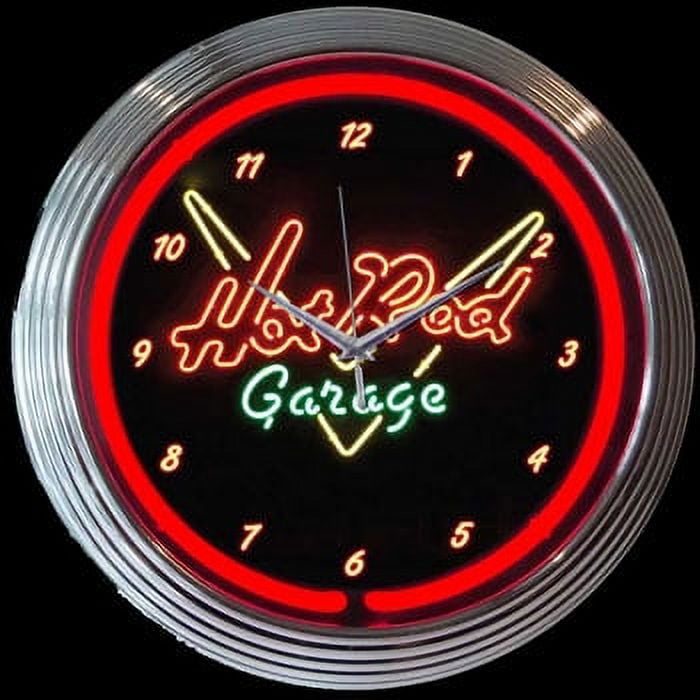Hot Rod Garage Neon Clock - Walmart.com