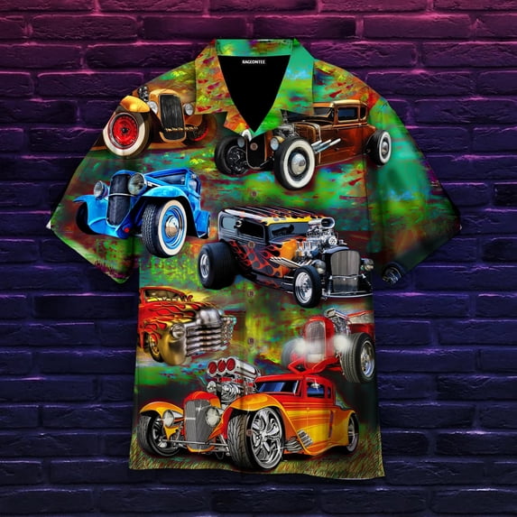 Hot Rod Hawaiian Shirt Unisex Adult Hw7059 title - Walmart.com