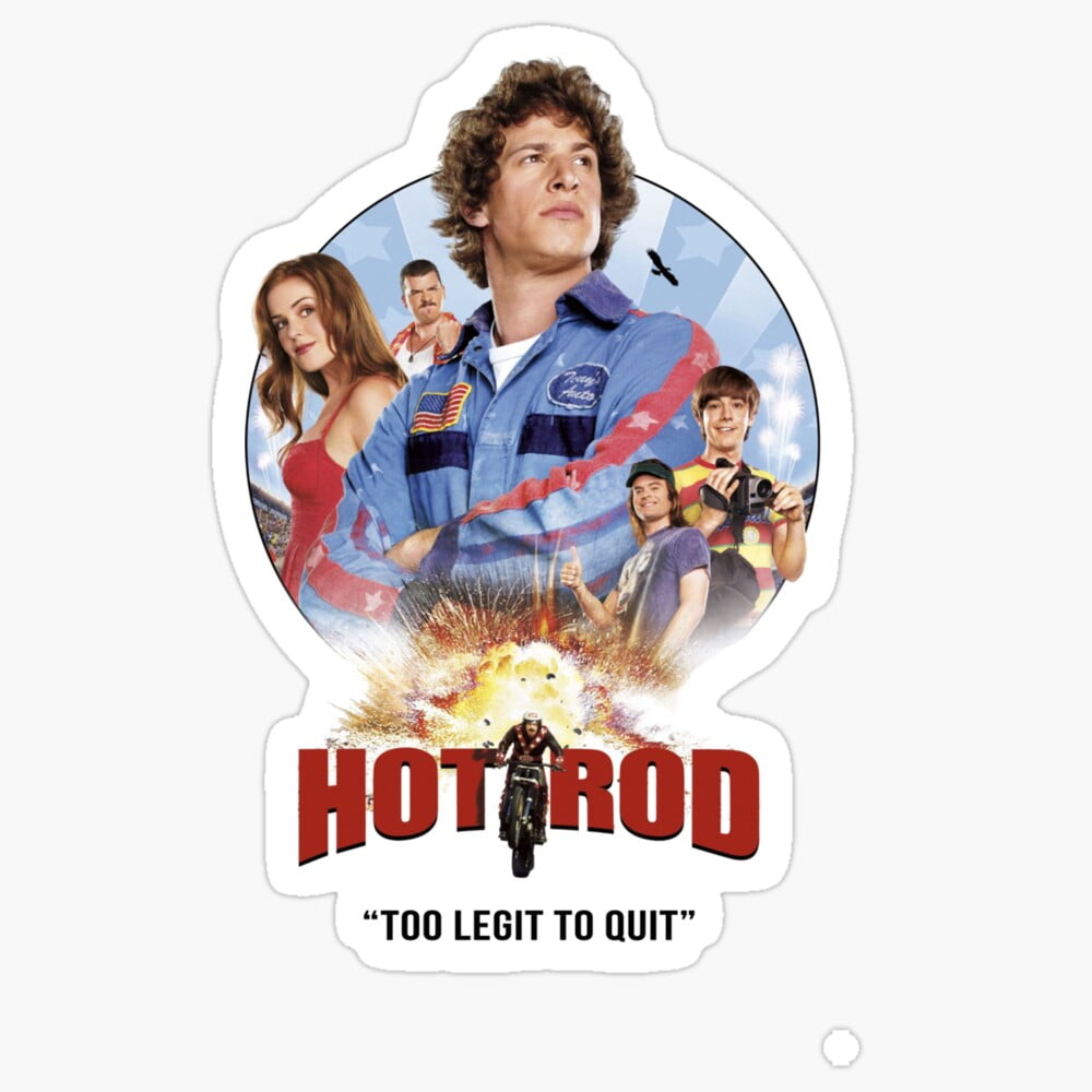 Hot Rod Movie Andy Samberg Sticker Phone Decal Water Bottle Stickers ...