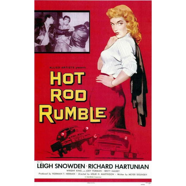 Hot Rod Rumble - movie POSTER (Style A) (11" x 17") (1957) - Walmart.com