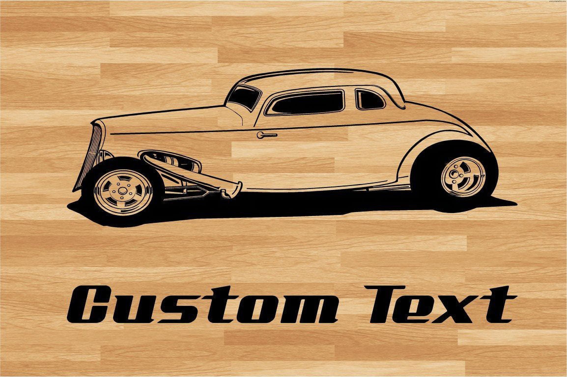 Hot Rod Side Pipes Car Wall Decal - Auto Wall Mural - Vinyl Stickers ...