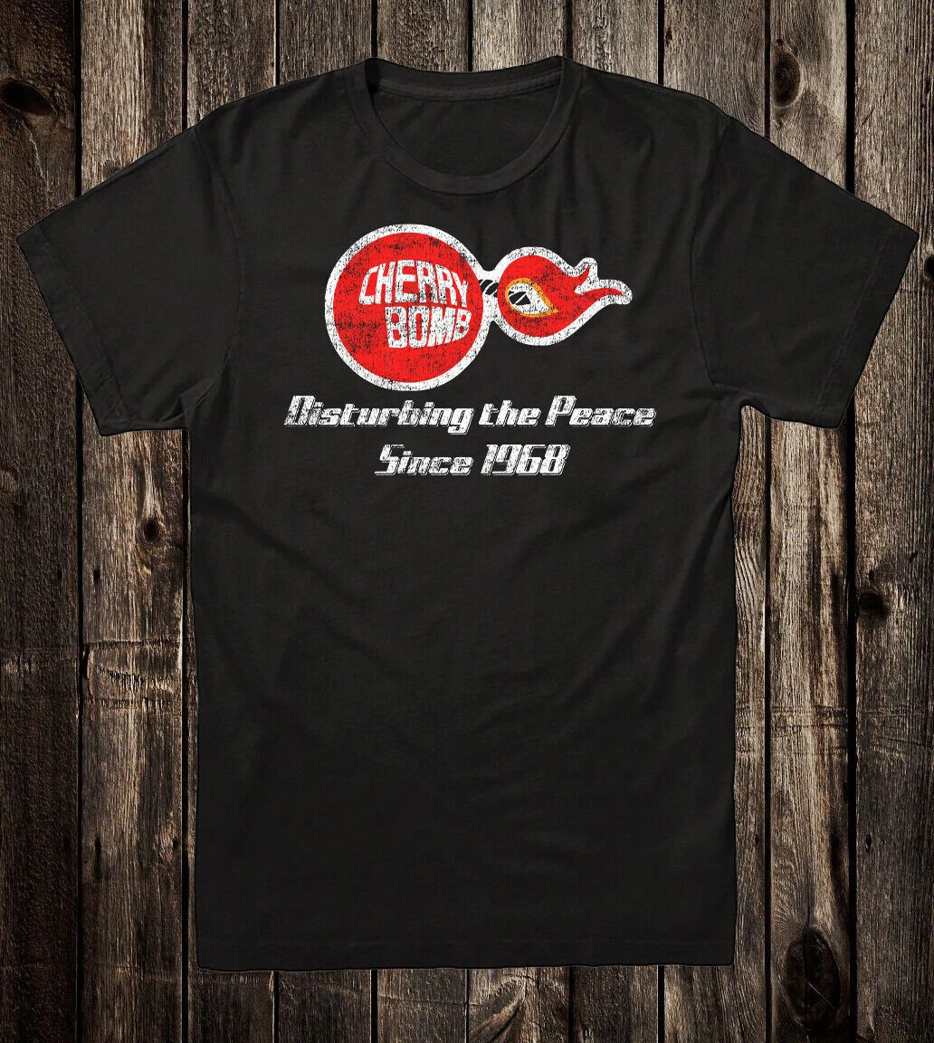 Hot Rod T Shirt Tee Nostalgia Gas Oil Drag Race Cherry Bomb Disturbing ...