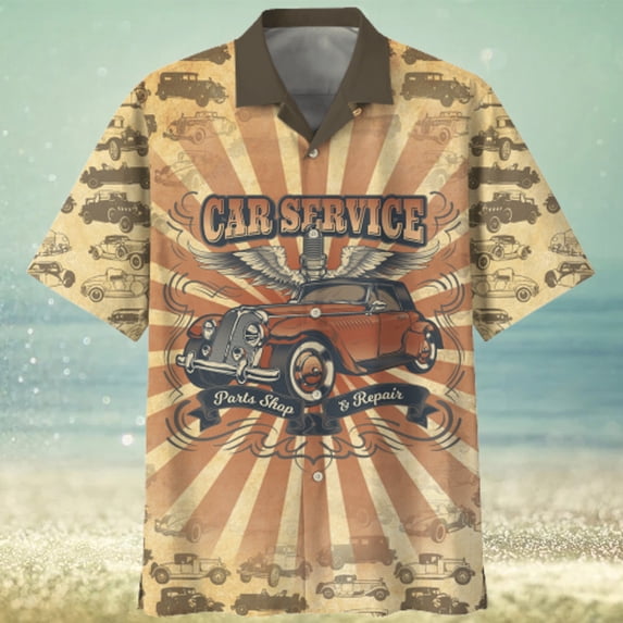 Hot Rod Tan High Quality Unisex Hawaiian Shirt For Men And Women ...