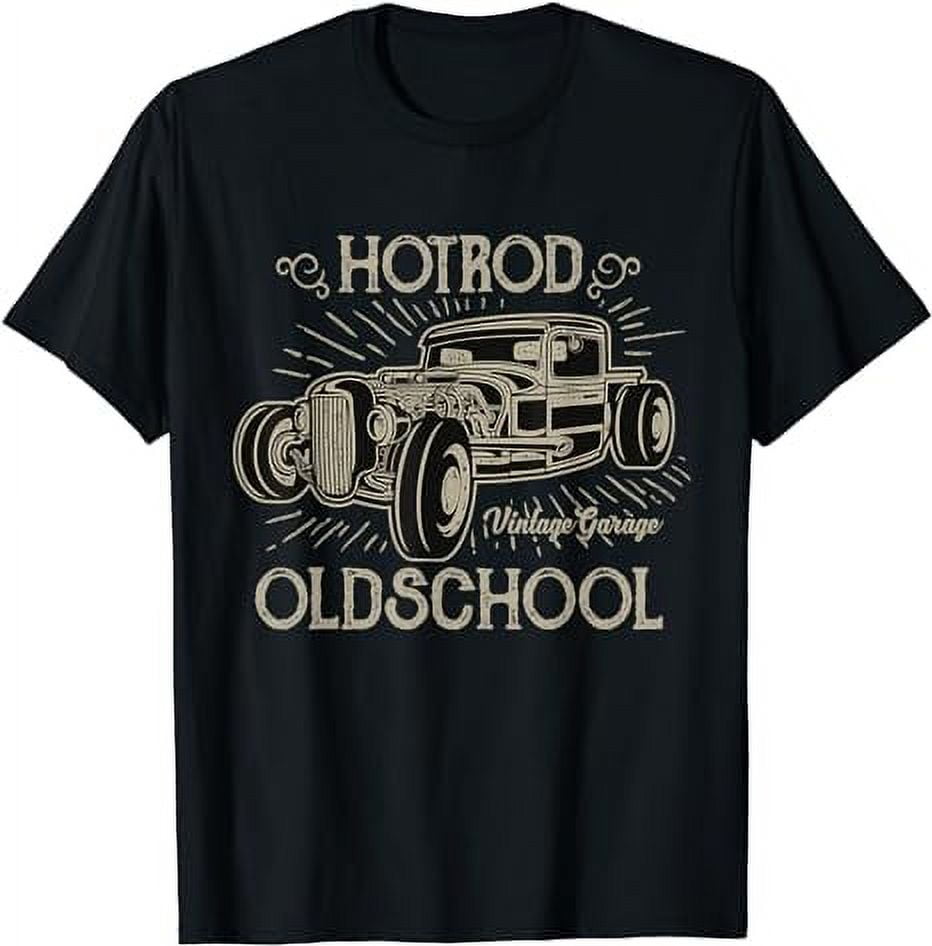 Hot Rod Tee Shirt - Vintage Car Racing T-shirts for Men - Walmart.com
