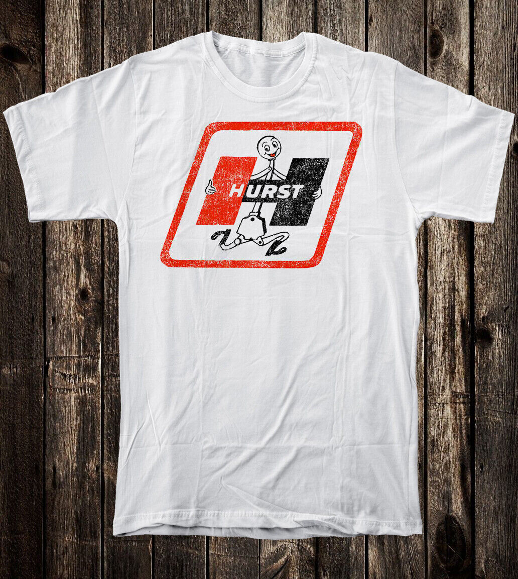 Hot Rod Tee T Shirt Drag Race Nostalgia Hurst Guy Mascot Floor Shifter ...