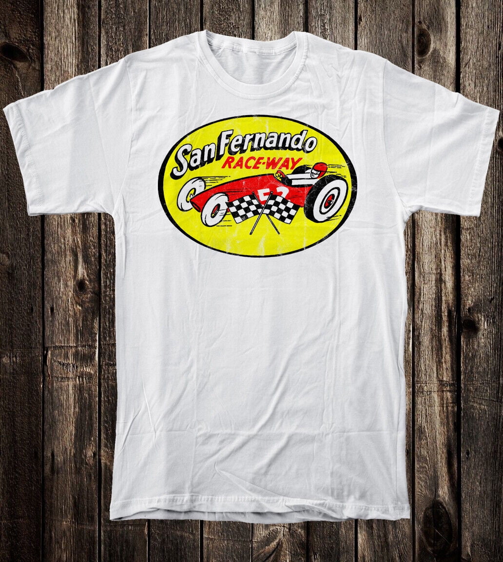 Hot Rod Tee T Shirt Drag Race Racing Nostalgia Vtg Art San Fernando ...