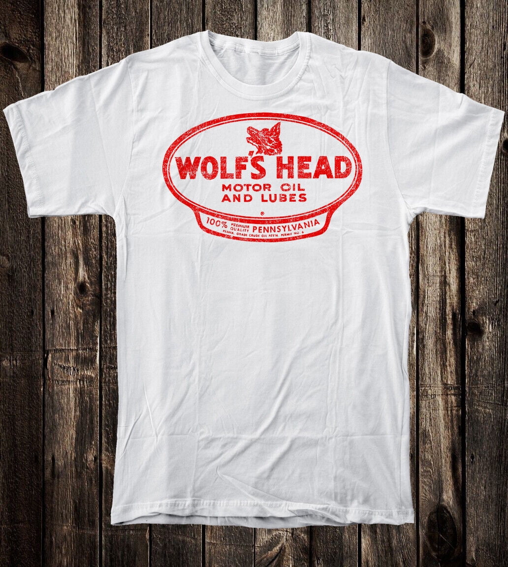 Hot Rod Tee T Shirt Drag Race Racing Speed Shop Gas Wolf's Head Motor ...