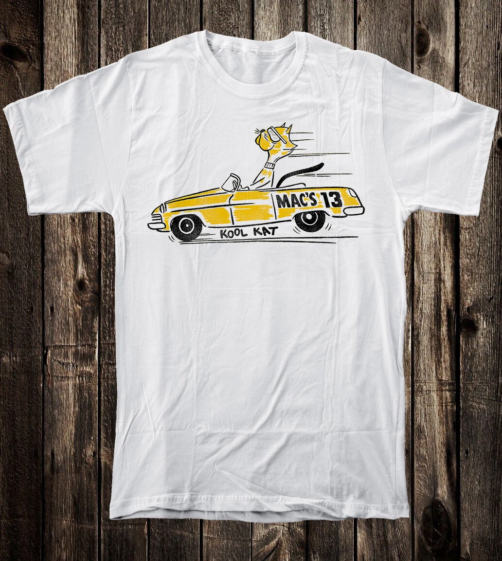 Hot Rod Tee T Shirt Drag Race Racing Speed Shop Mac's 13 Kool Kat Air ...