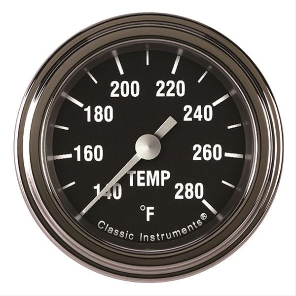 Classic Instruments Hot Rod Temperature Gaug e 2-1/8 Full Sweep ...