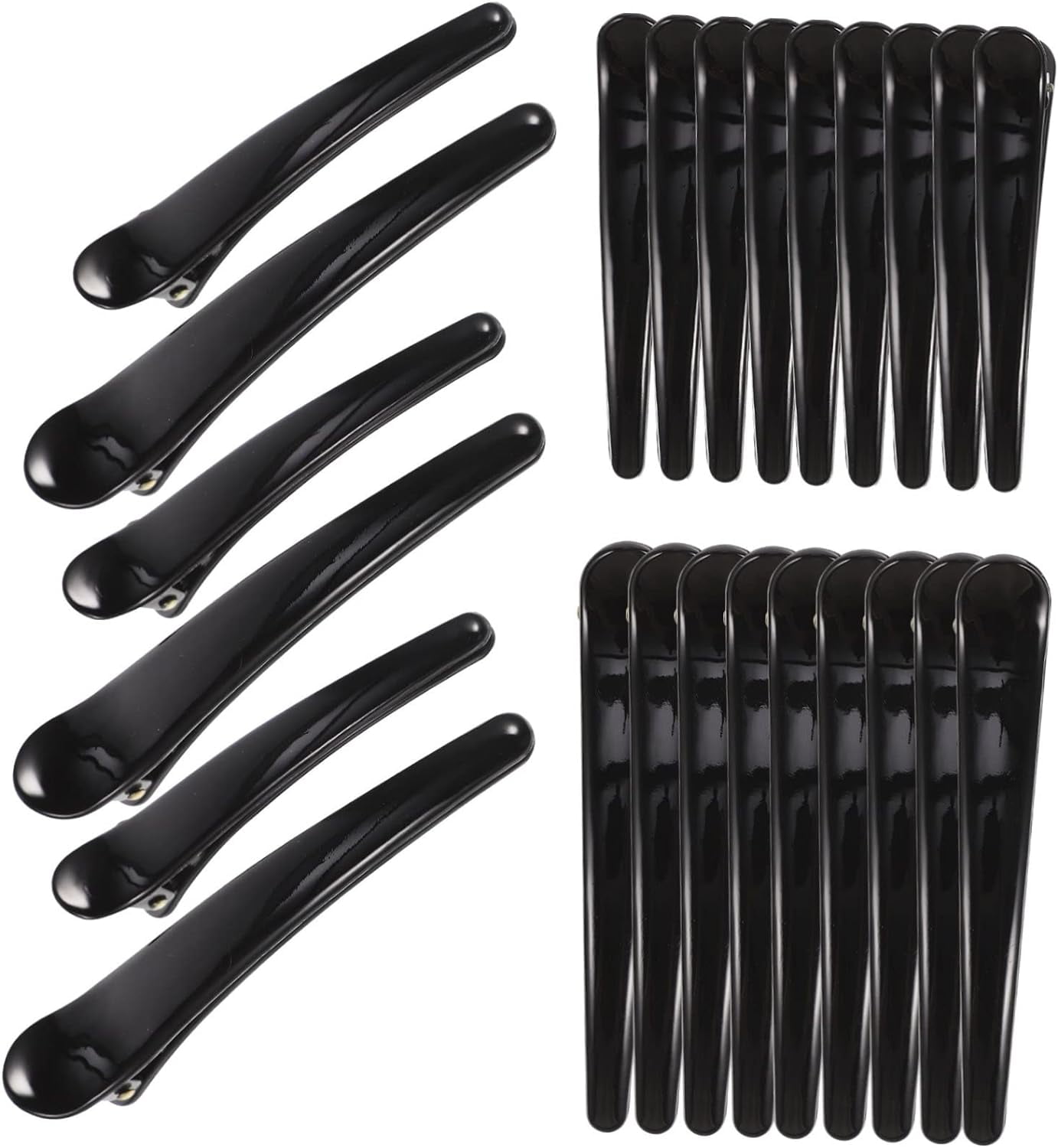 Hot Rollers 24 Pcs Duckbill Clip Barrettes for Black Hair Clips Womens ...