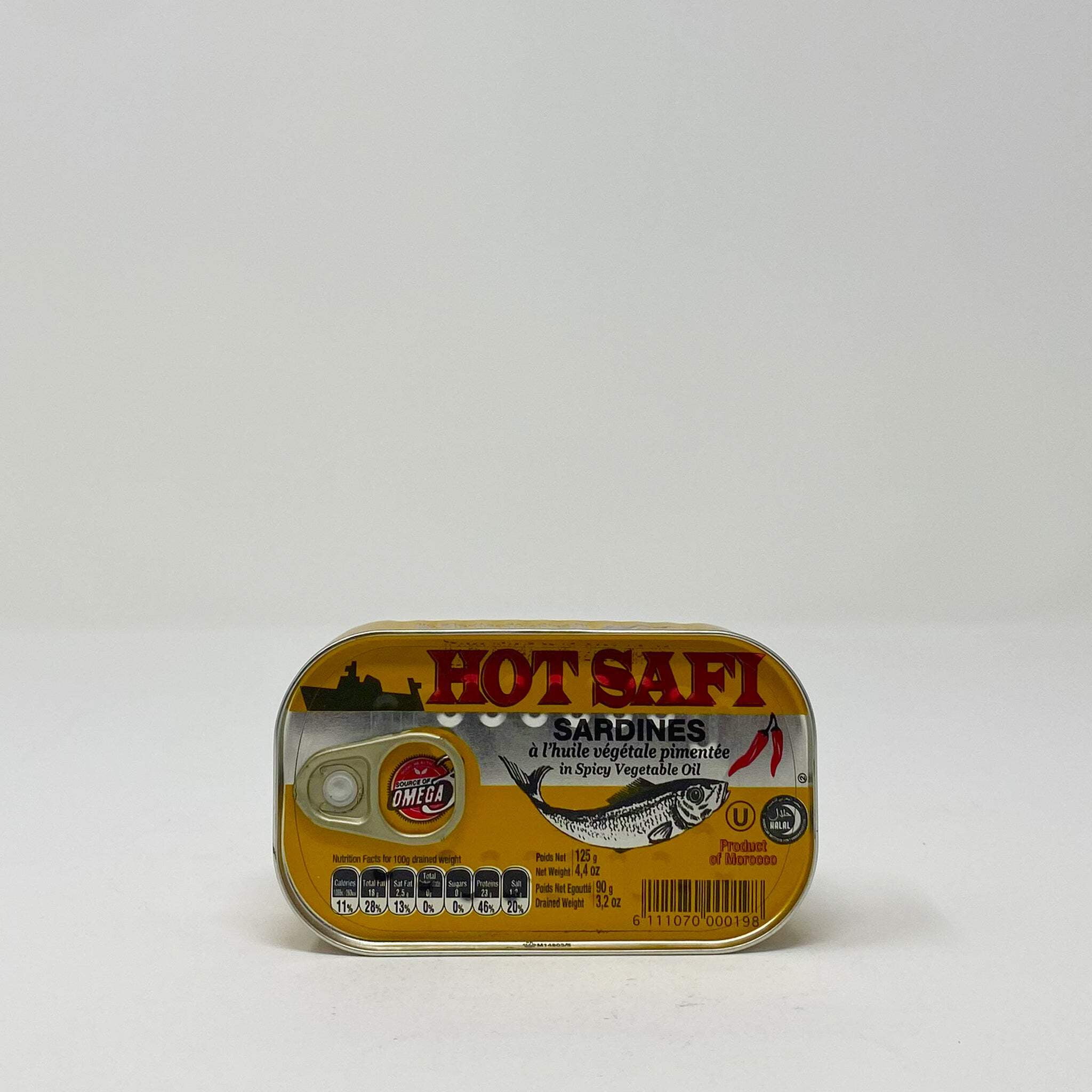 Hot Safi Sardines in Spicy Vegetable Oil 125g - Walmart.com