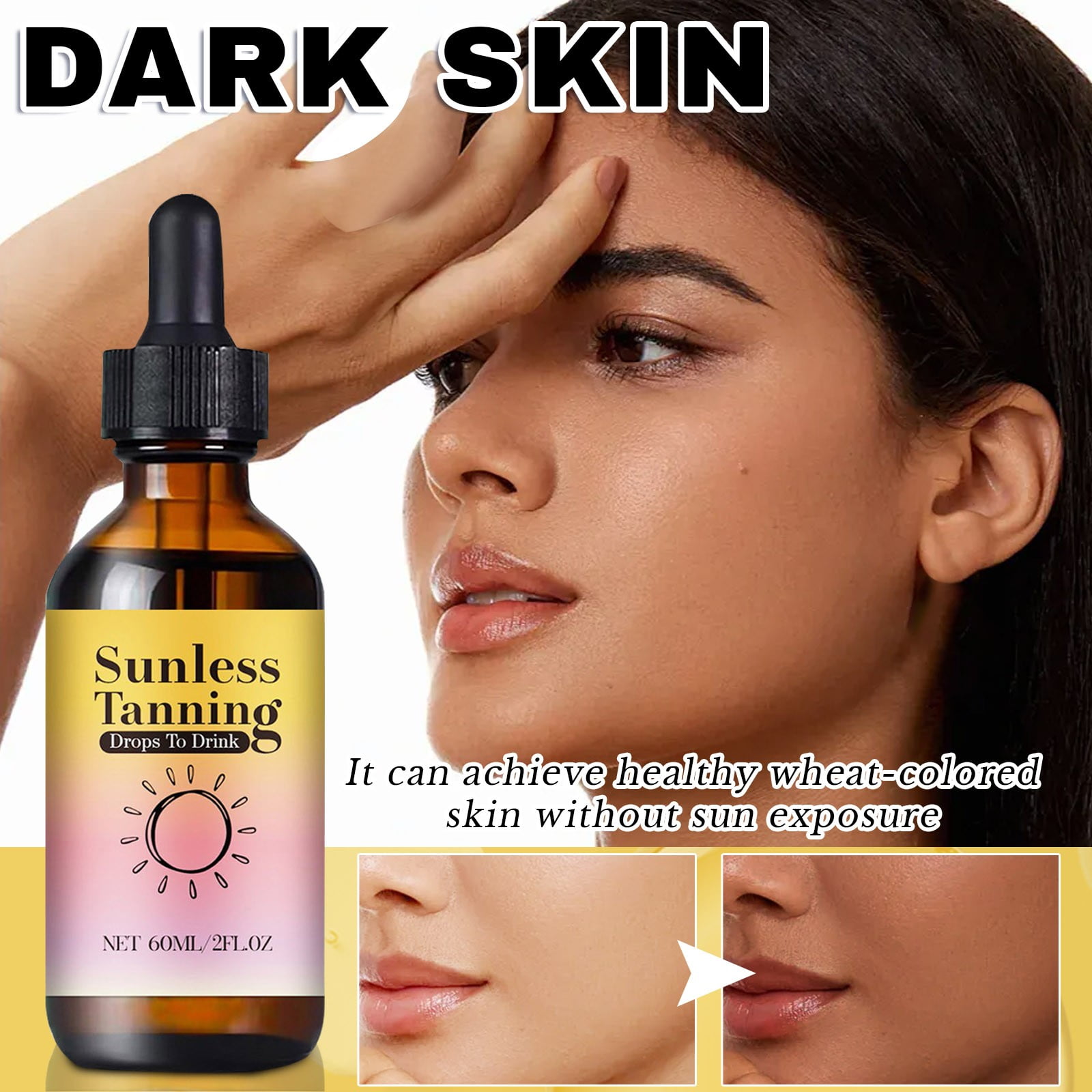 Hot Sale!2025 HIYOU Sunless Tanning Drops to Drink - Drinkable Tanning ...