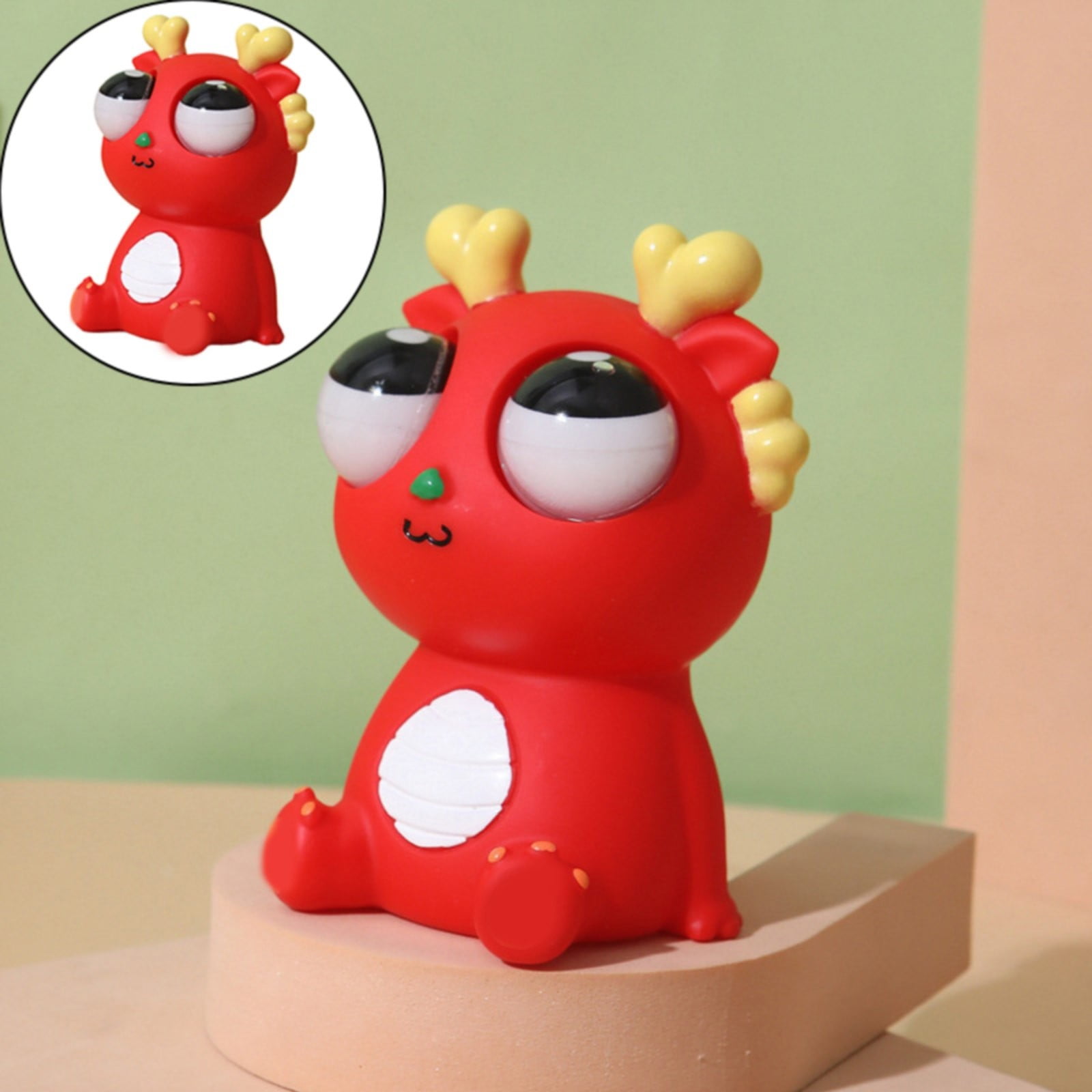 Hot Sale 2025 Squeeze Eye Popping Out Stress Relief Cute Dragon Toy ...