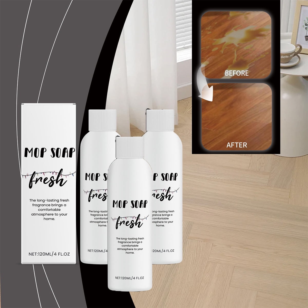 Hot Sale!3PC Mop Soap,Mop Soap For Floor Cleaning, R And W Mop Soap For ...