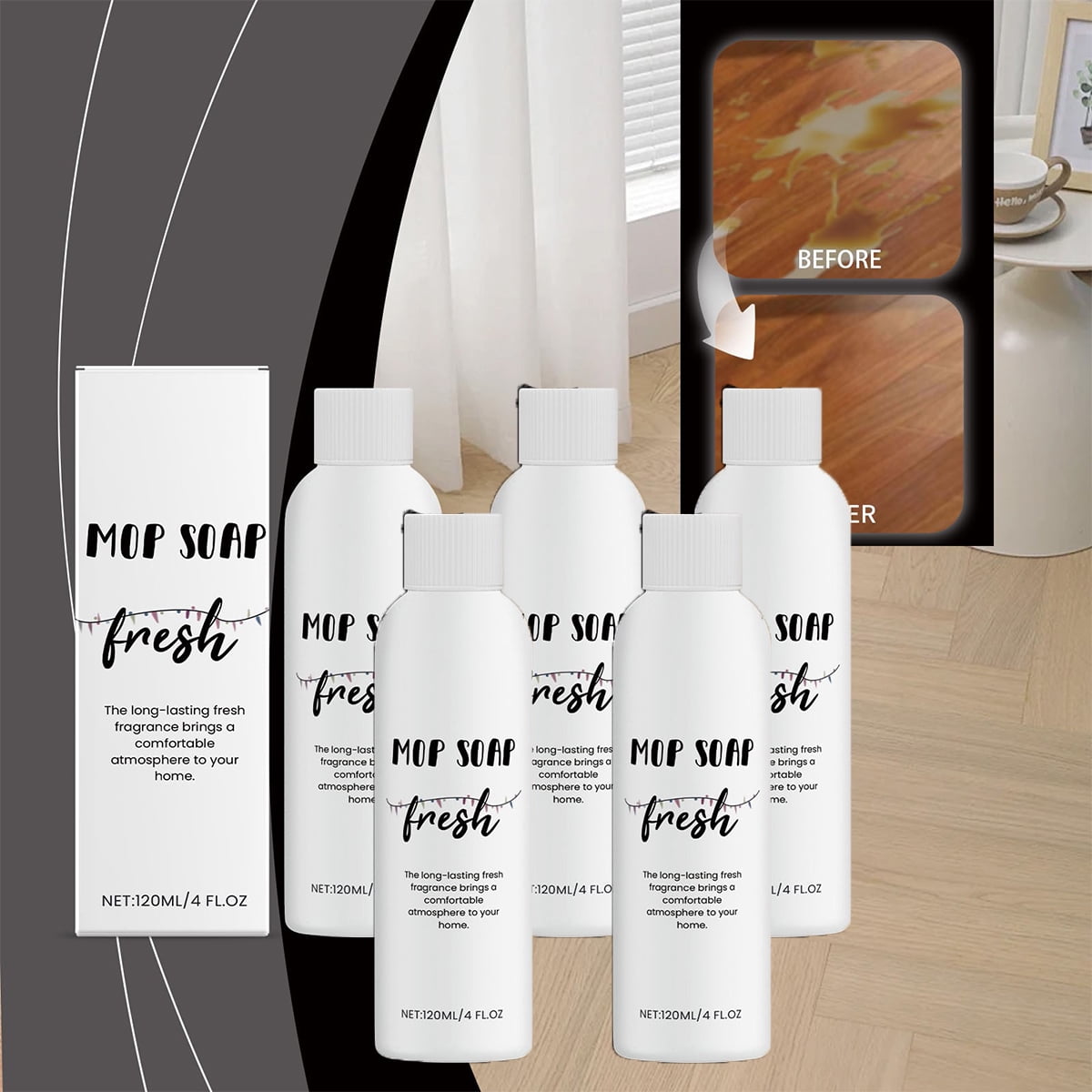 Hot Sale!5PC Mop Soap,Mop Soap For Floor Cleaning, R And W Mop Soap For ...