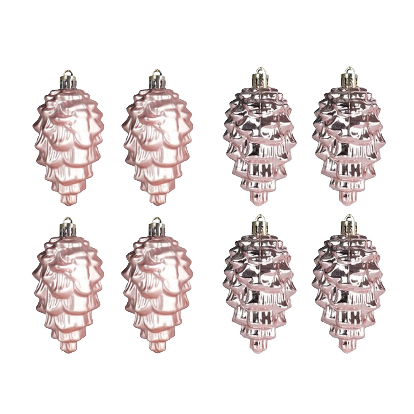 Hot Sale 8pcs Christmas Pinecone Glass Ornaments Fall Hanging Pine Cone