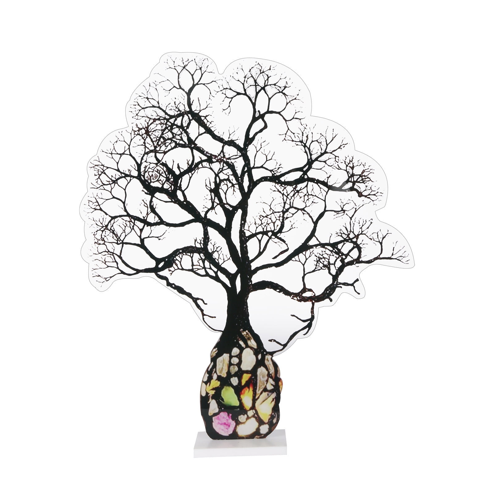 Hot Sale！Acrylic Tree Sculpture Home Decor,Ancient Tree Sculpture,Multi ...