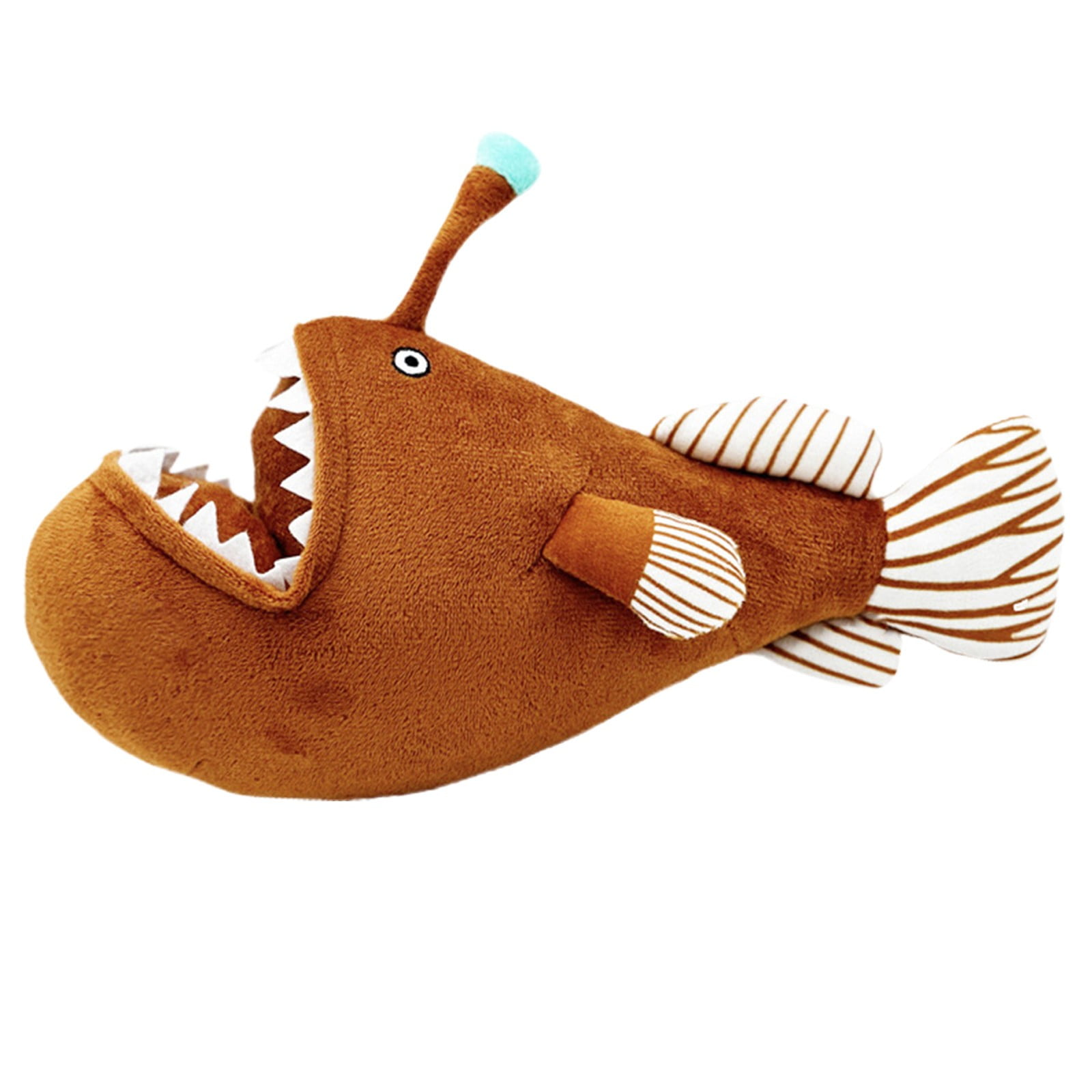 Hot Sale! Anglerfish Plush Toy Cute 12" Brown Anglerfish Creepy Stuffed ...