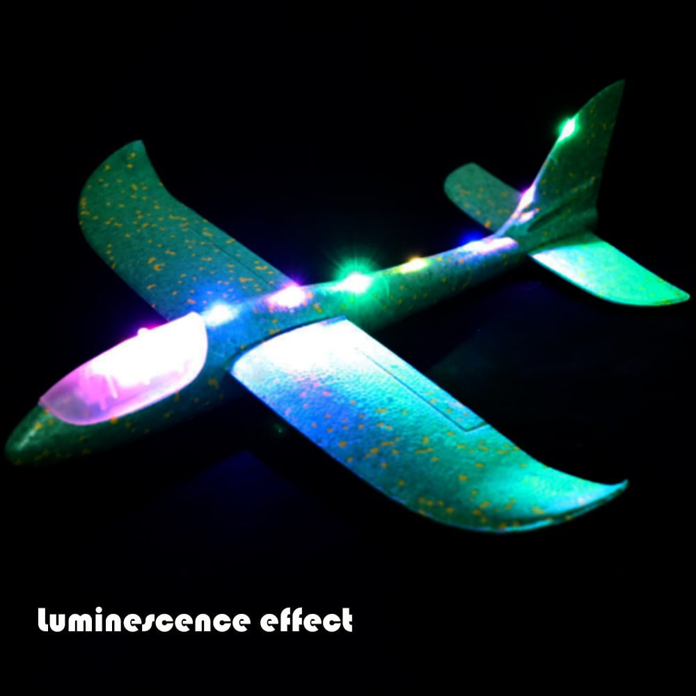 Hot Sale! As a Gift Foam Throwing Glider Airplane Led Aircraft Toy Hand ...